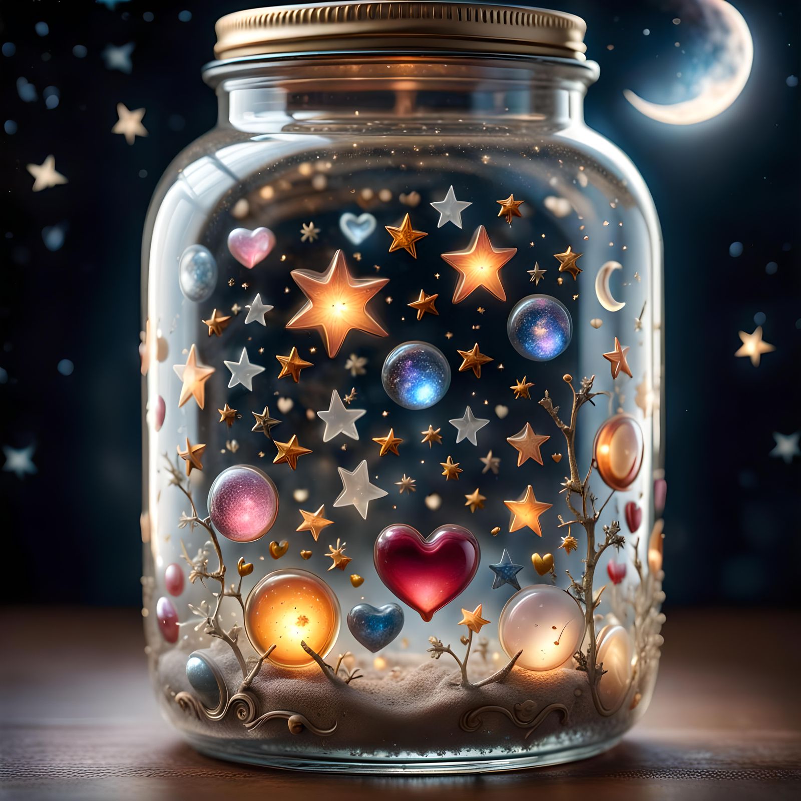 Jar of hopes, dreams and wishes 💫 - AI Generated Artwork - NightCafe ...