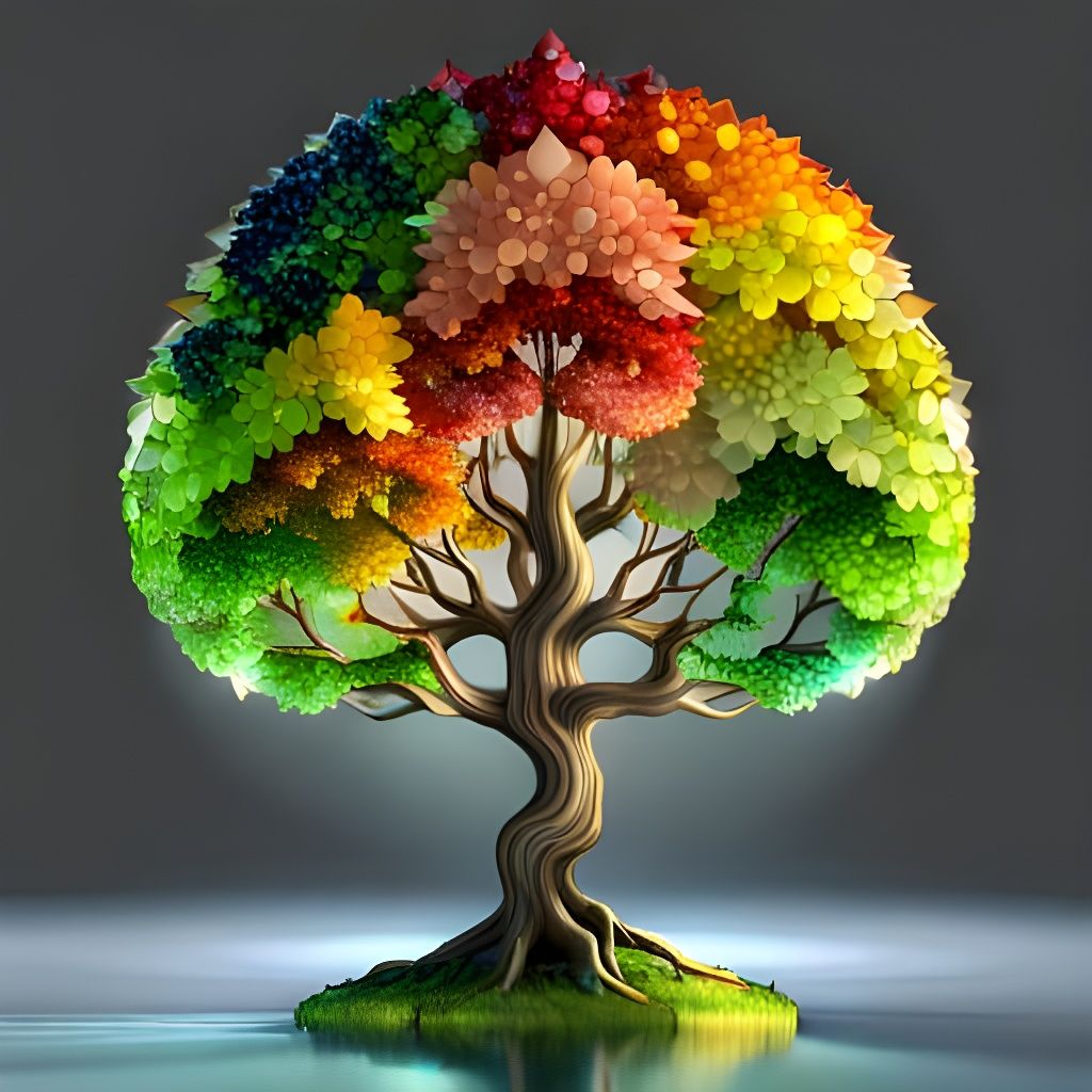 Seasons Tree - AI Generated Artwork - NightCafe Creator