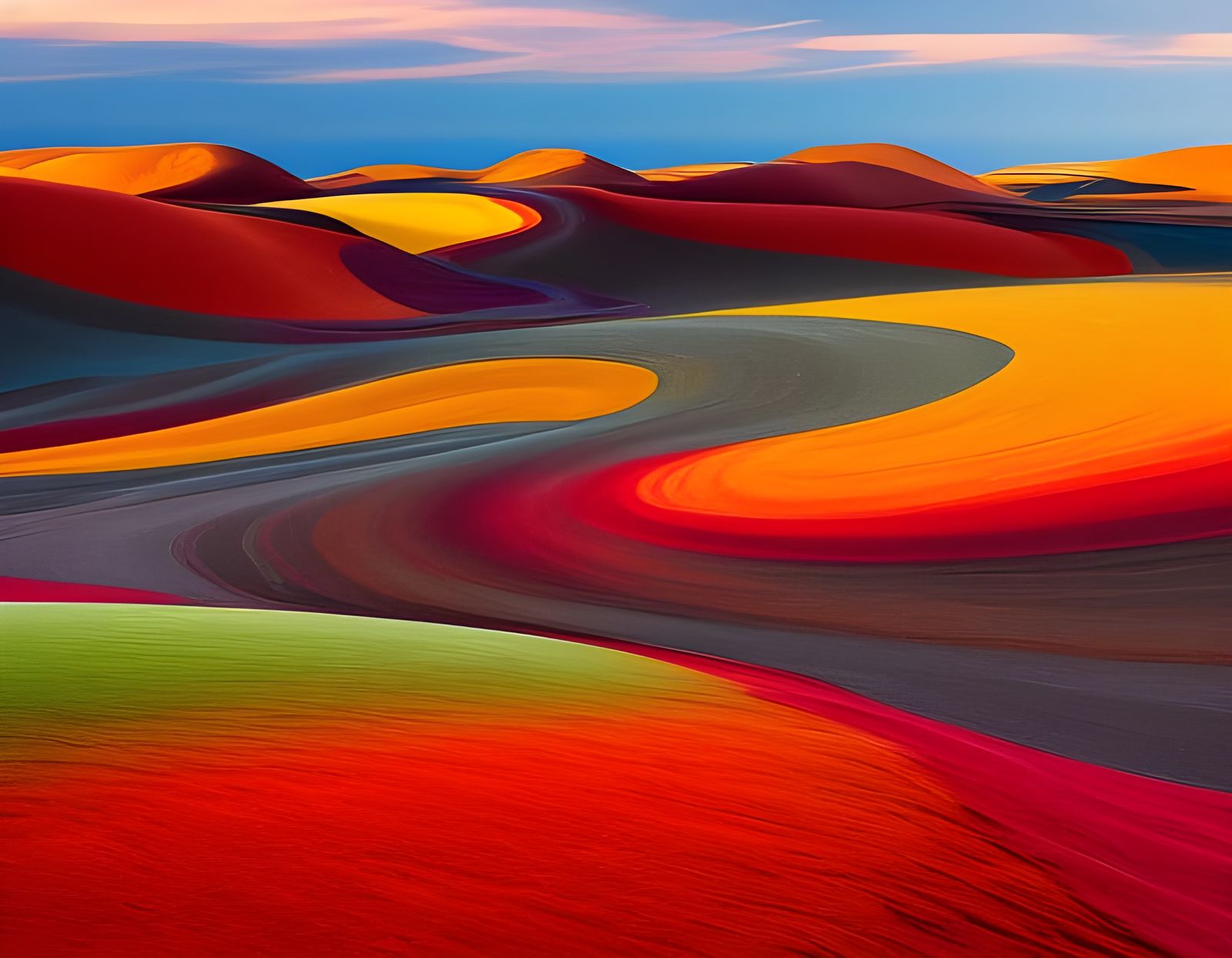 Desert of Colors - AI Generated Artwork - NightCafe Creator