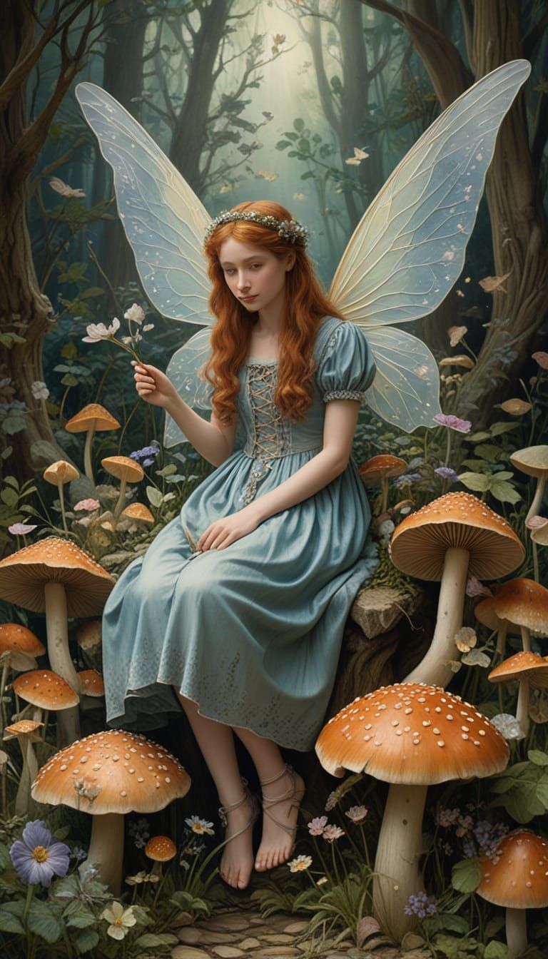 fairy with gossamer wing - fairy with gossamer wing