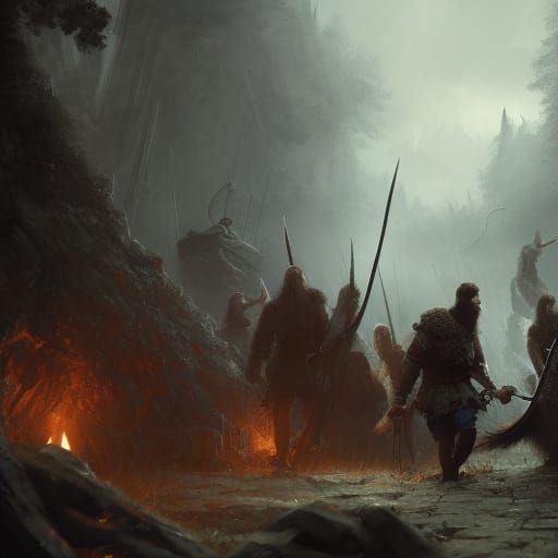 Viking Raid - AI Generated Artwork - NightCafe Creator