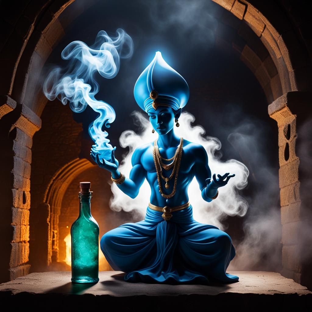 Genie (3) - AI Generated Artwork - NightCafe Creator