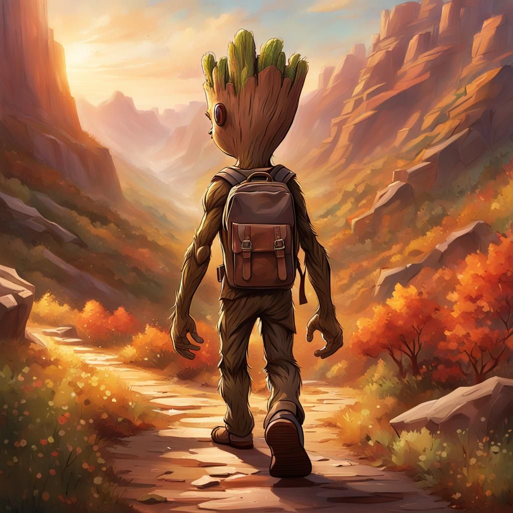 I am Groot 1 - AI Generated Artwork - NightCafe Creator