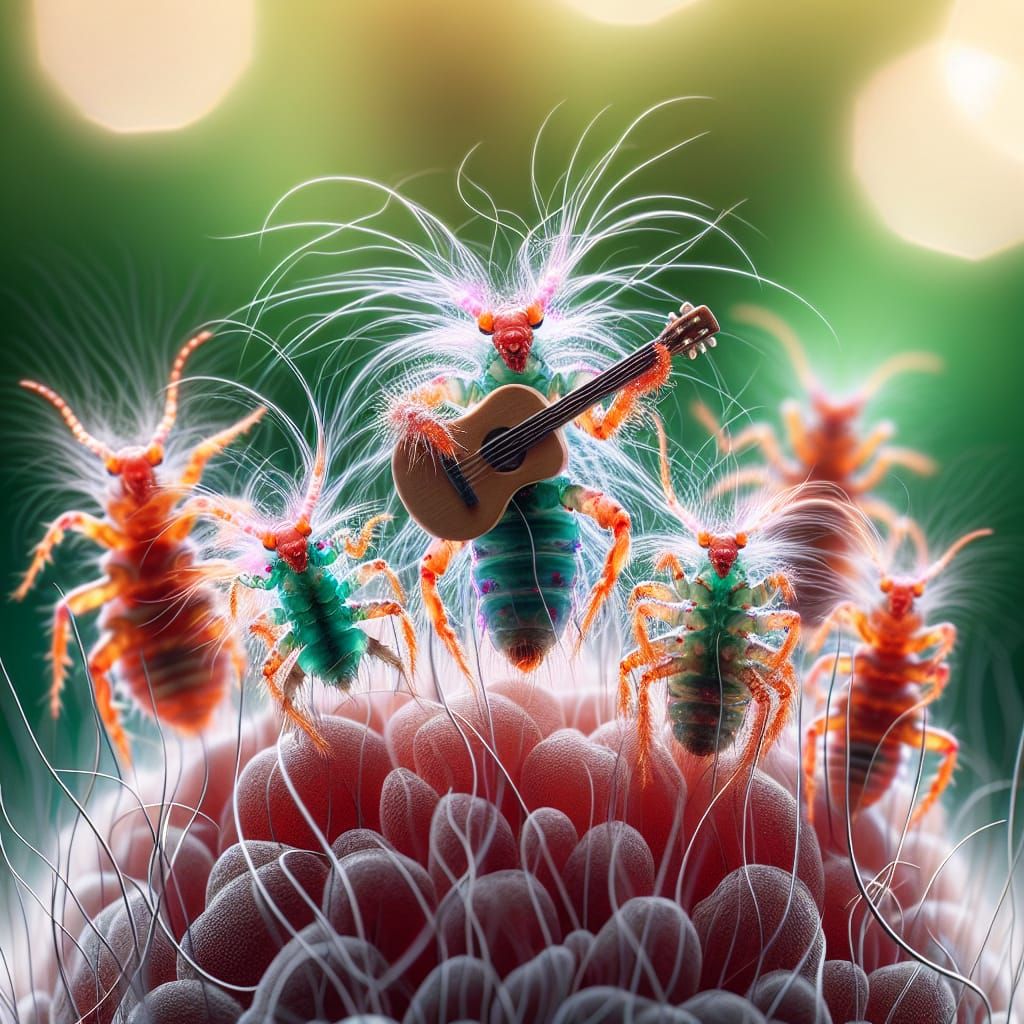 Psychedelic Lice Form a Jam Band and Groove Out In the Funky Follicle ...