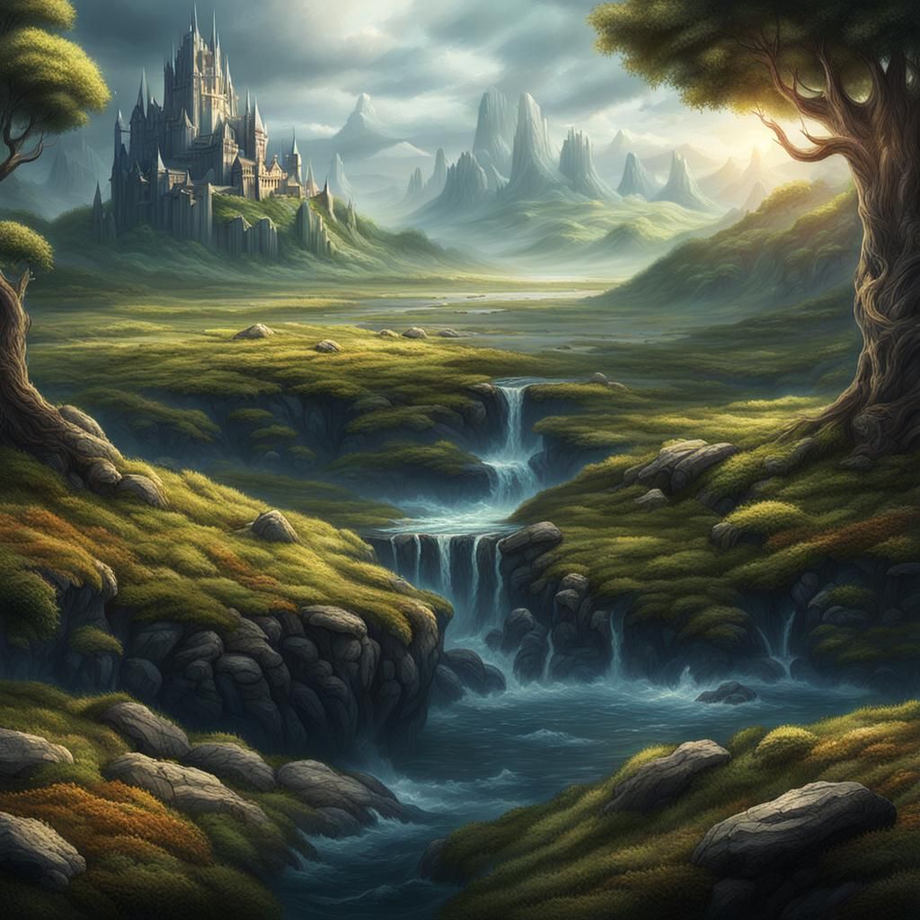 Cinematic fantasy landscape - AI Generated Artwork - NightCafe Creator