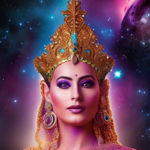 Beautiful Galaxy Queen - AI Generated Artwork - NightCafe Creator