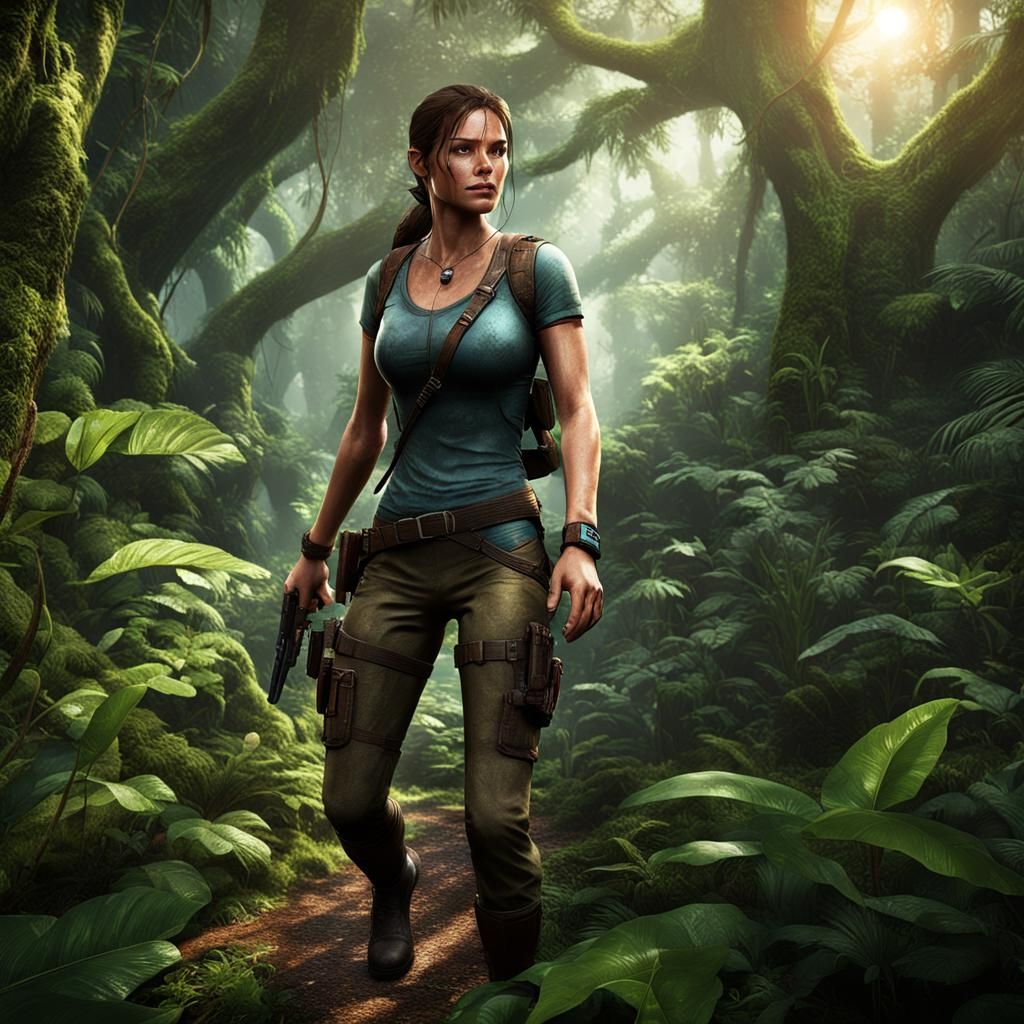 Lara Croft - AI Generated Artwork - NightCafe Creator