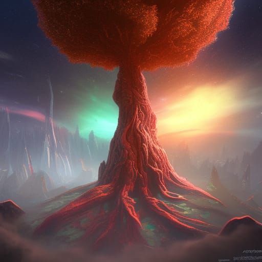 space tree, Bak - AI Generated Artwork - NightCafe Creator