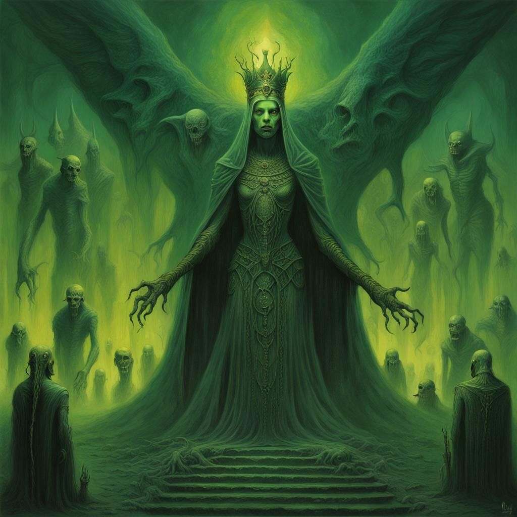 The Queen of the Damned, - AI Generated Artwork - NightCafe Creator