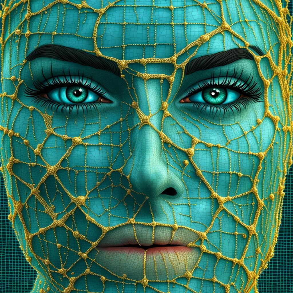 Green String Art - AI Generated Artwork - NightCafe Creator