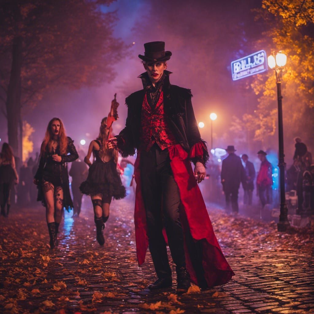 Vampire community festival, people from the vampire community ...