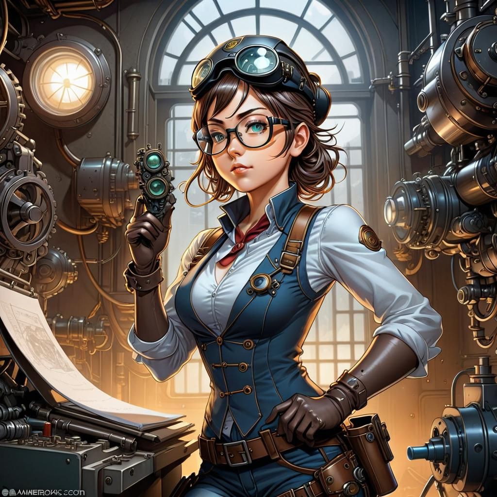 Steampunk Engineer - AI Generated Artwork - NightCafe Creator