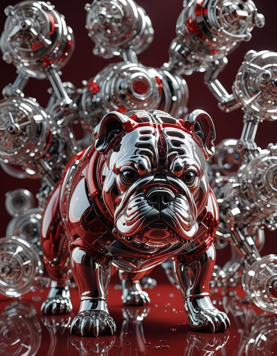 Metal Bulldog - AI Generated Artwork - NightCafe Creator