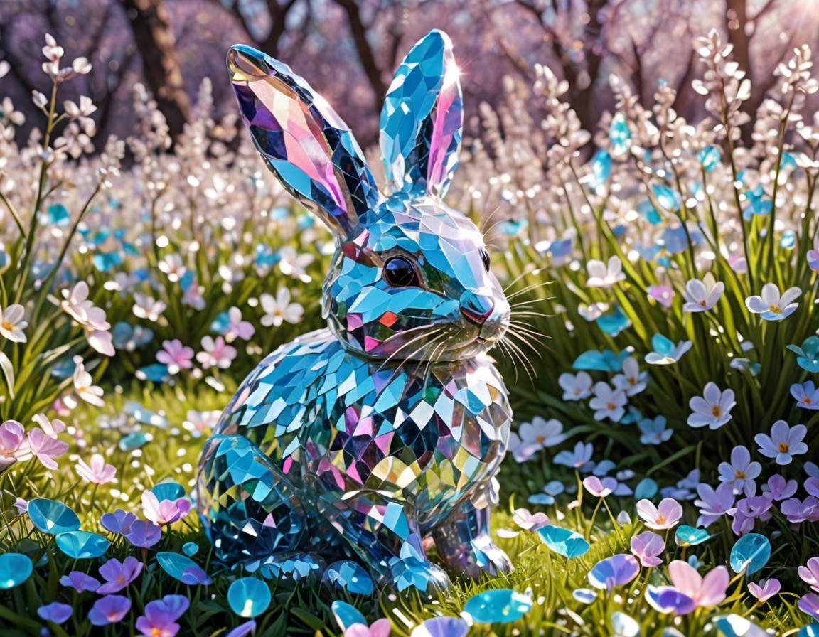 sparkle easter bunny - AI Generated Artwork - NightCafe Creator