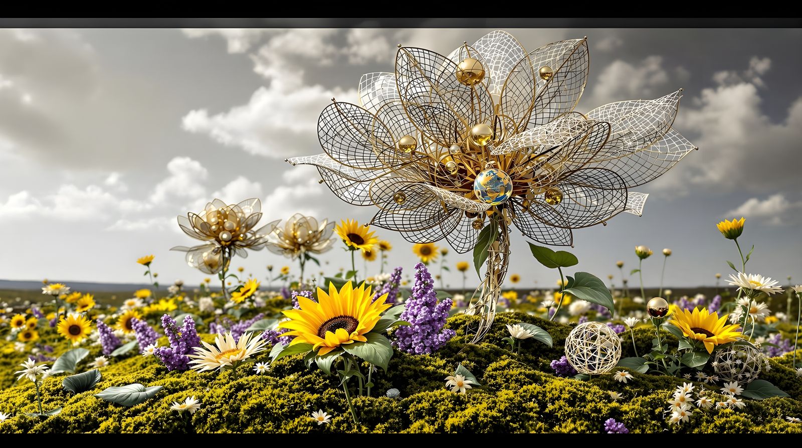 Metal Flowers - Luminous Metal Botanicals in a Whimsical, Ki...