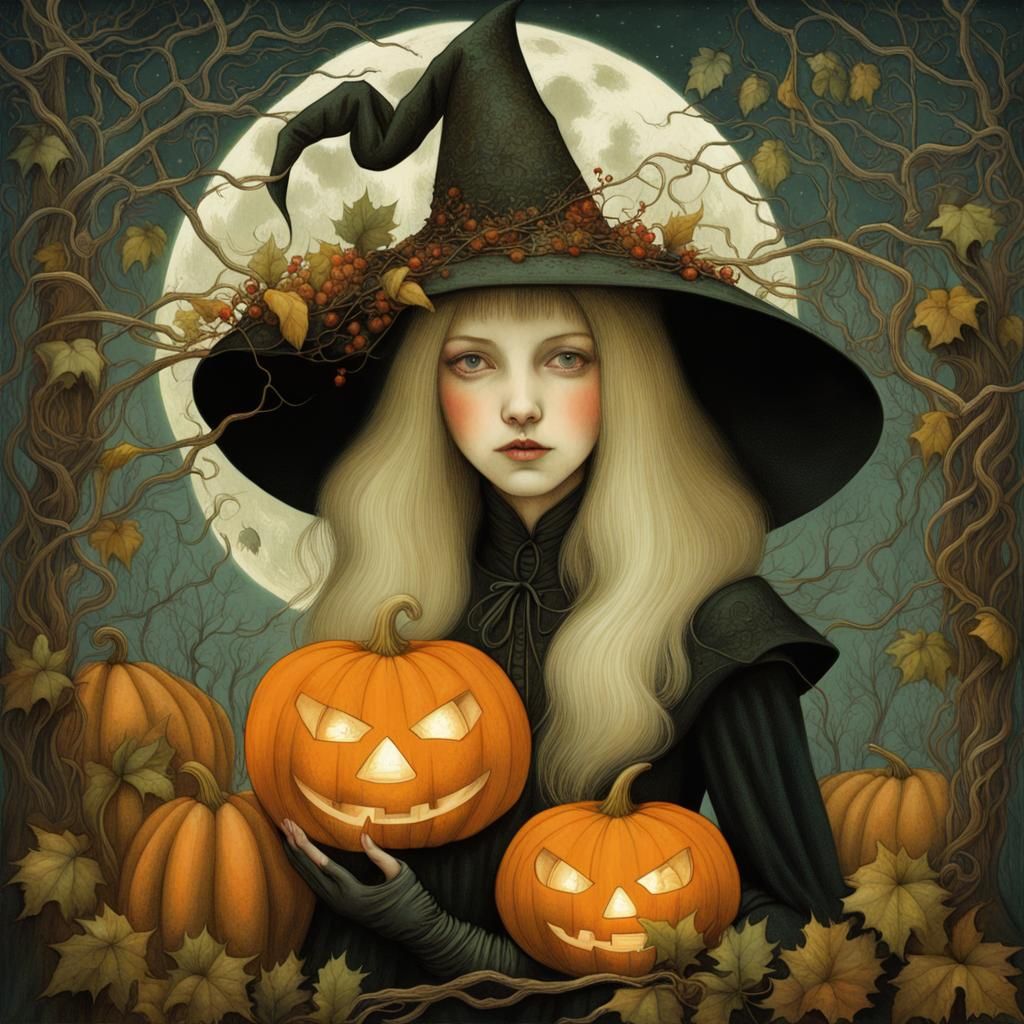 999 Witches for Halloween (453) - AI Generated Artwork - NightCafe Creator