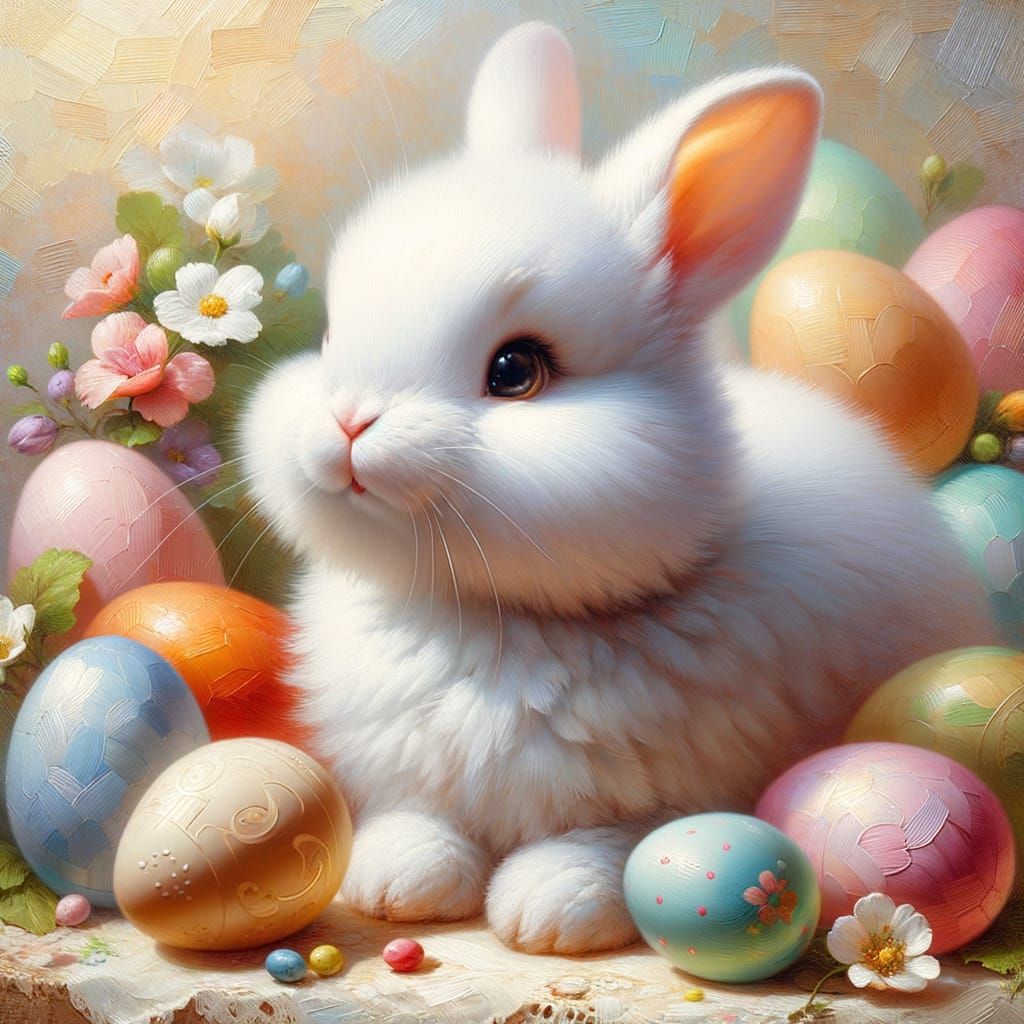 Super Cute Easter Bunny - Super Cute Easter Bunny