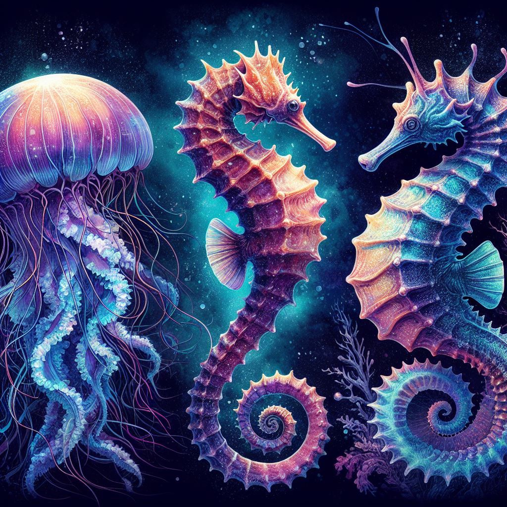 Water creatures - AI Generated Artwork - NightCafe Creator