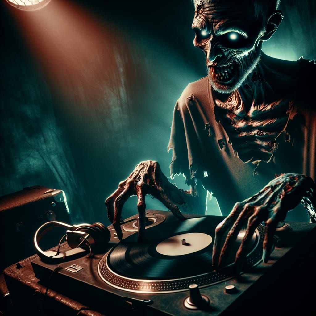 Zombie DJ - AI Generated Artwork - NightCafe Creator