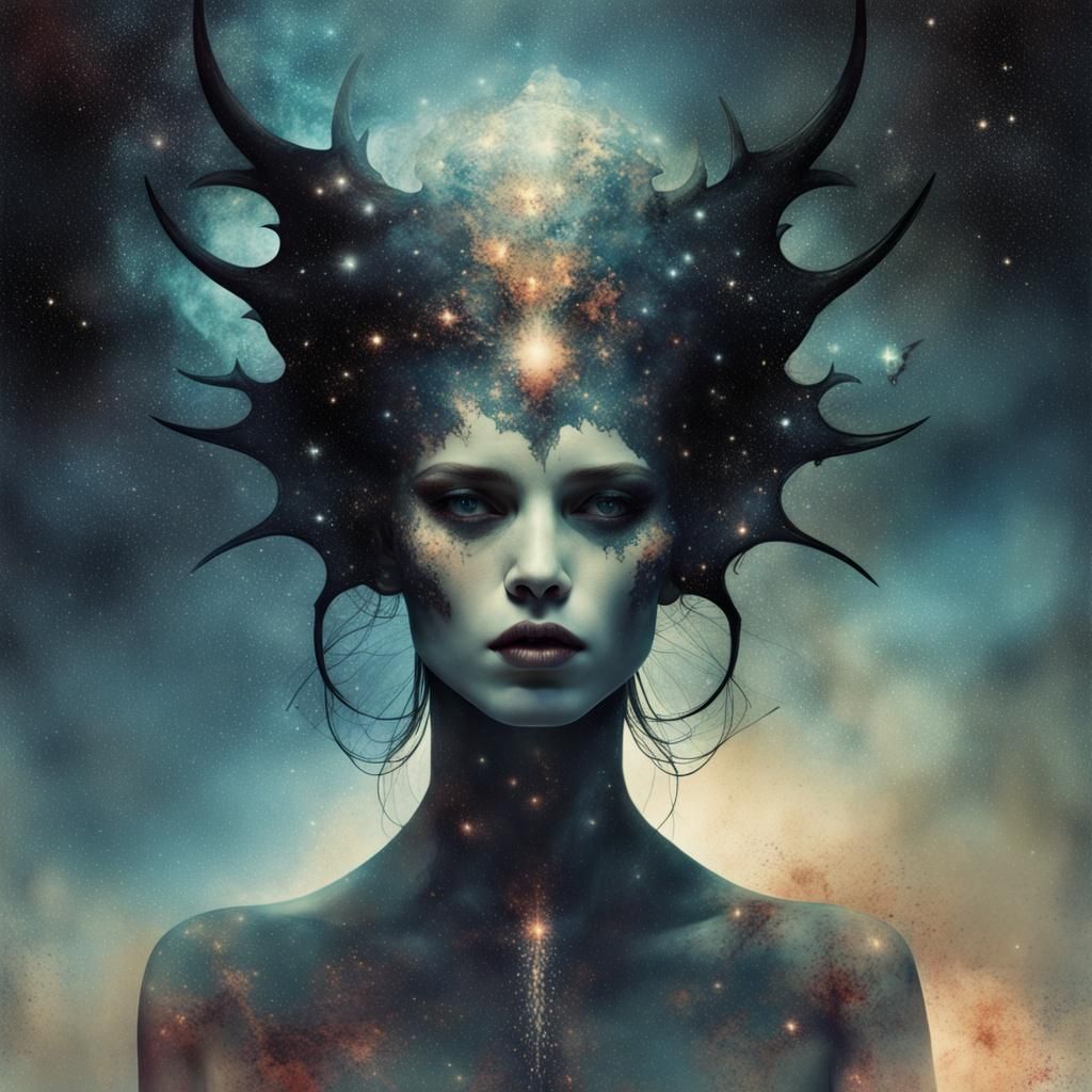 Cosmic Demon - AI Generated Artwork - NightCafe Creator