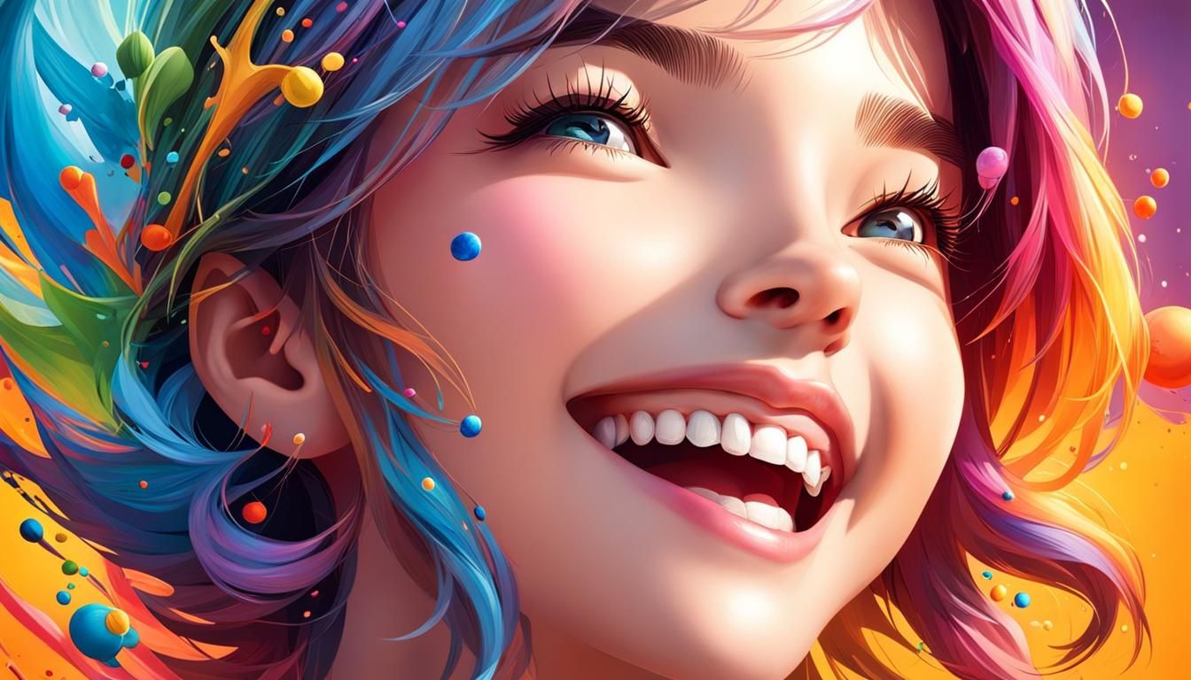 Smiling Girl - AI Generated Artwork - NightCafe Creator