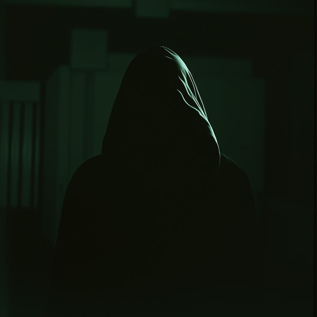 Benign malevolence - Shrouded Figure Emanates Foreboding Au...