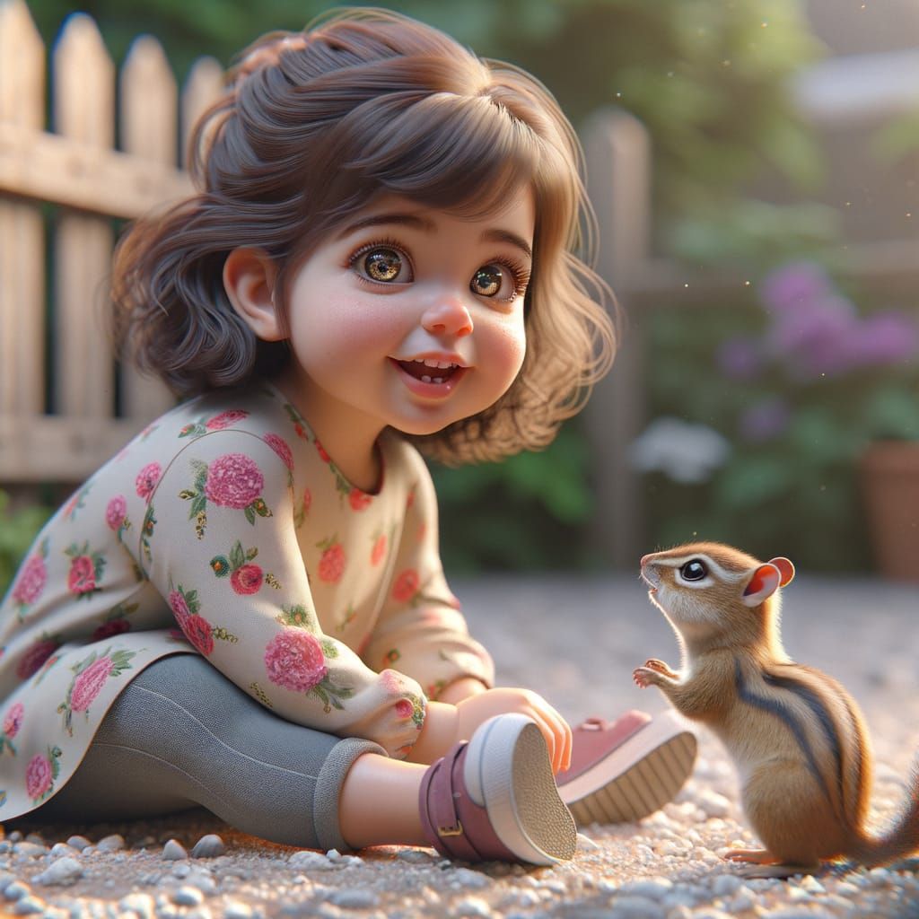 grainy, colorful, 3D realism, UHD, gritty atmosphere, adorable toddler ...