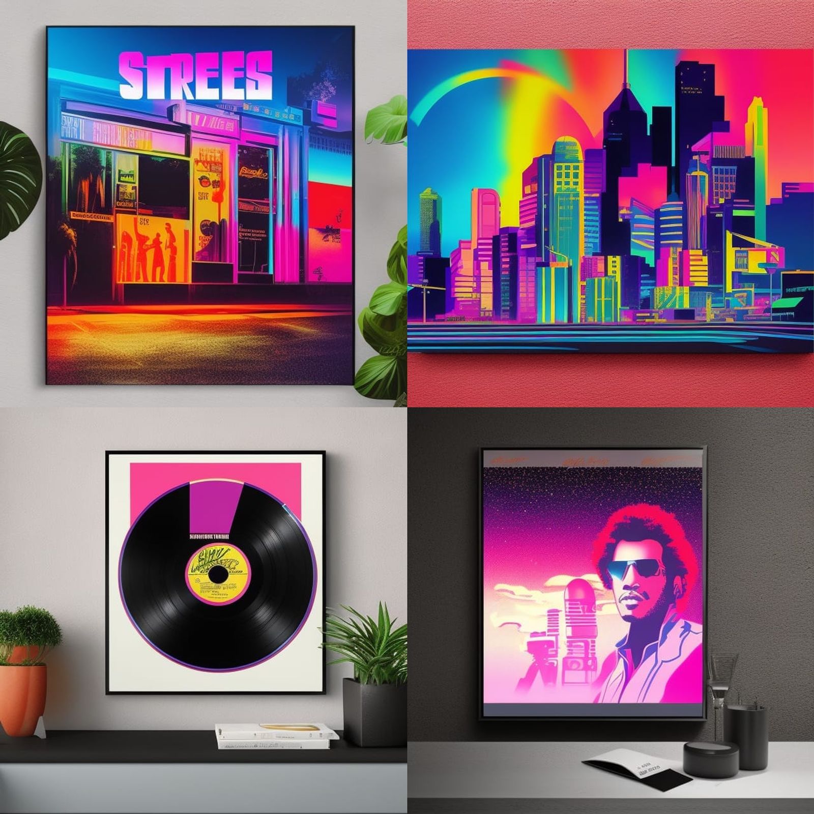 AI ALBUM COVER GENERATOR - NightCafe