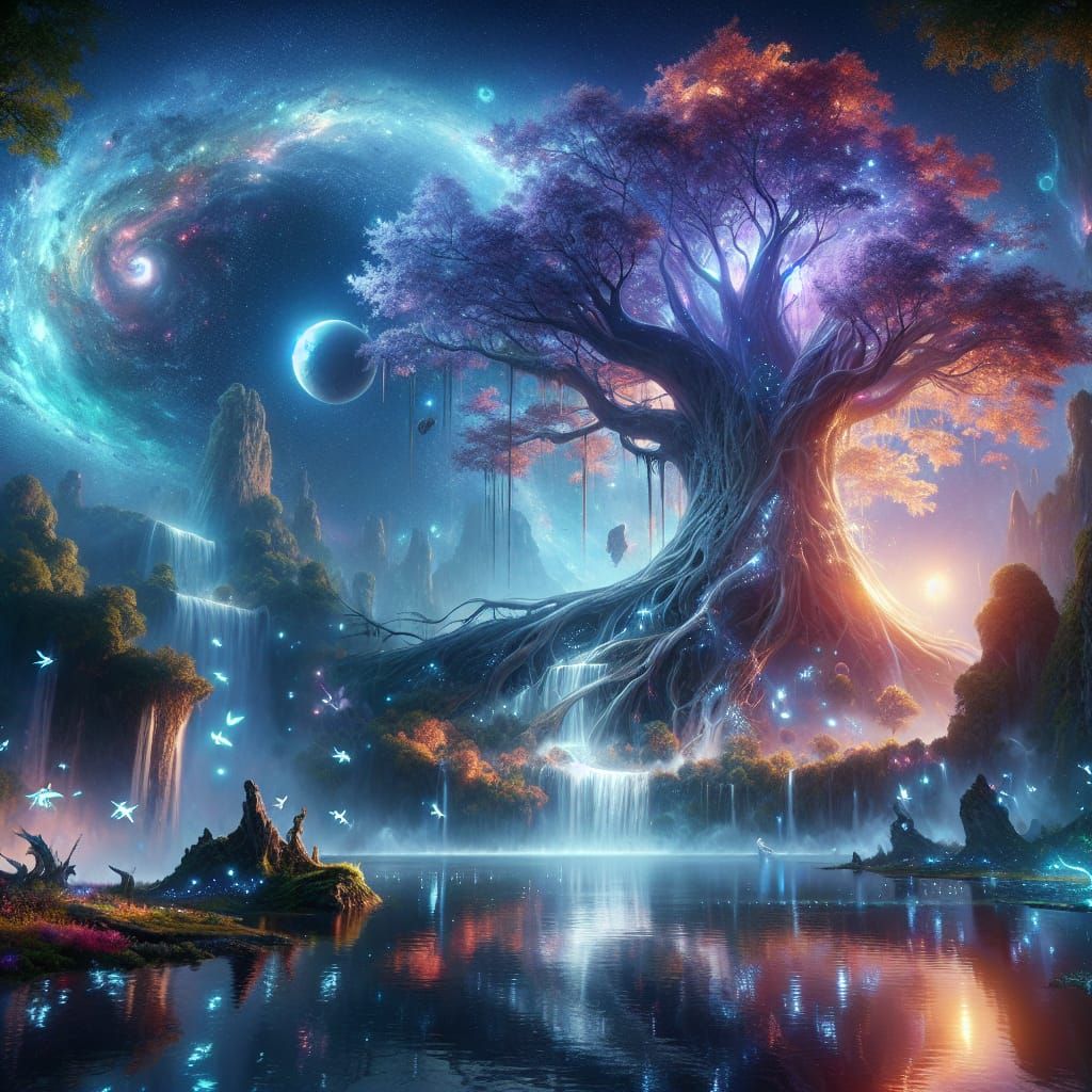 Ancient Tree - AI Generated Artwork - NightCafe Creator