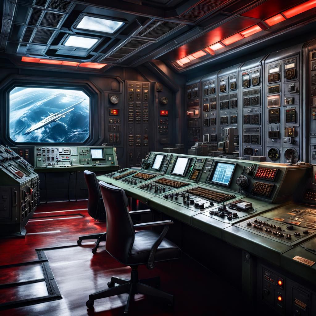 Inside control room of a starship... - AI Generated Artwork - NightCafe ...