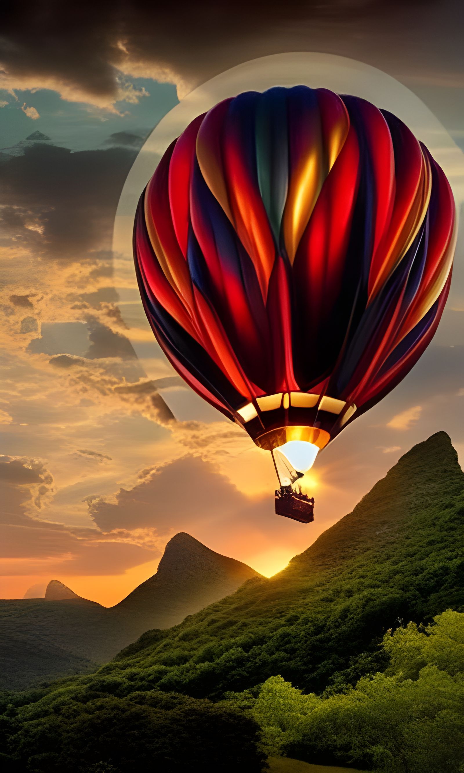 Amazing hot air balloon - AI Generated Artwork - NightCafe Creator
