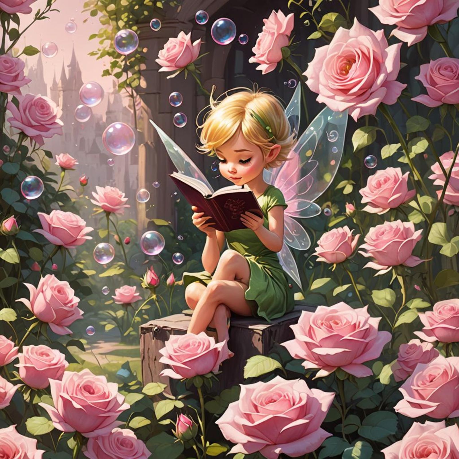 Small Tinkerbell fairy - AI Generated Artwork - NightCafe Creator