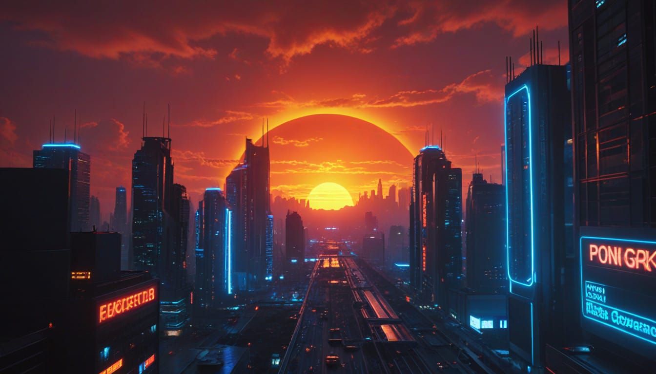 Cyberpunk Sunset - Cyberpunk Sunset