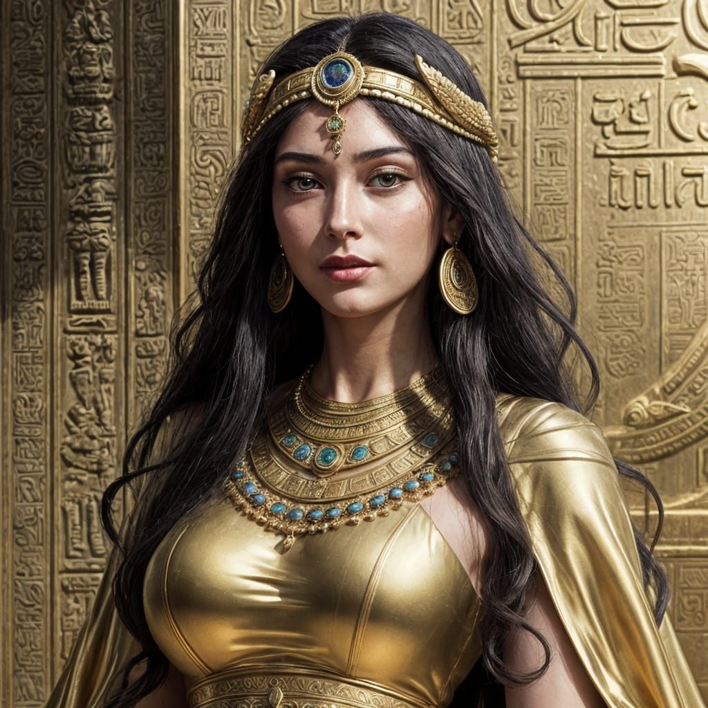 Isis, Goddess of Egypt - Egyptian Goddess Isis in Luxurious ...