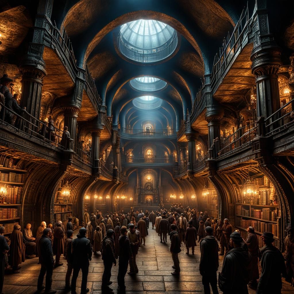 The Congress of the Underground Libraries - AI Generated Artwork ...