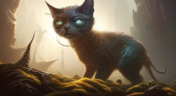 Alien Cat - AI Generated Artwork - NightCafe Creator