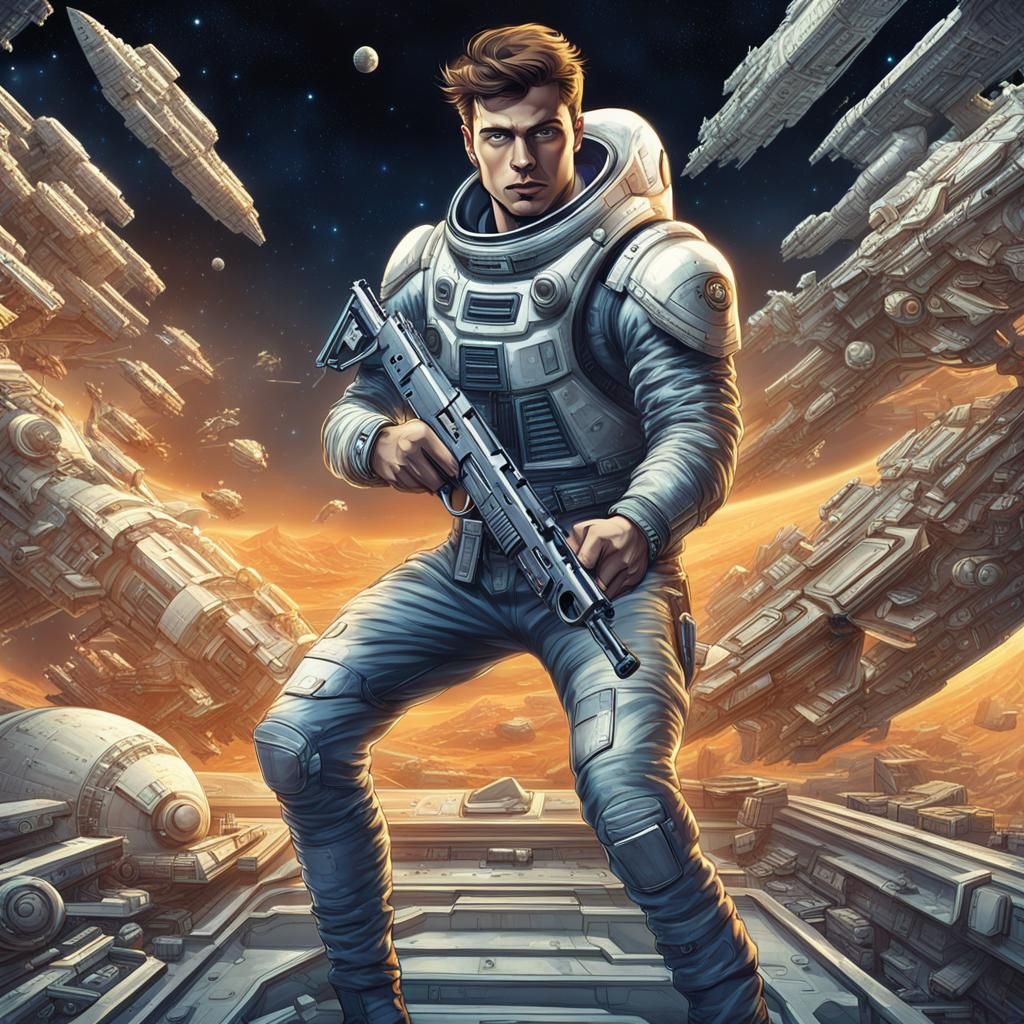 Space Cop 3 - AI Generated Artwork - NightCafe Creator