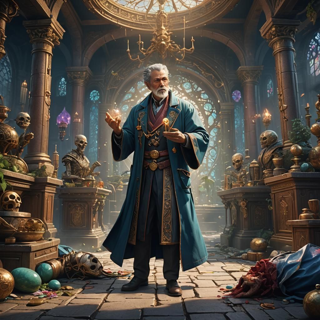 An idol doctor heals the sick - AI Generated Artwork - NightCafe Creator