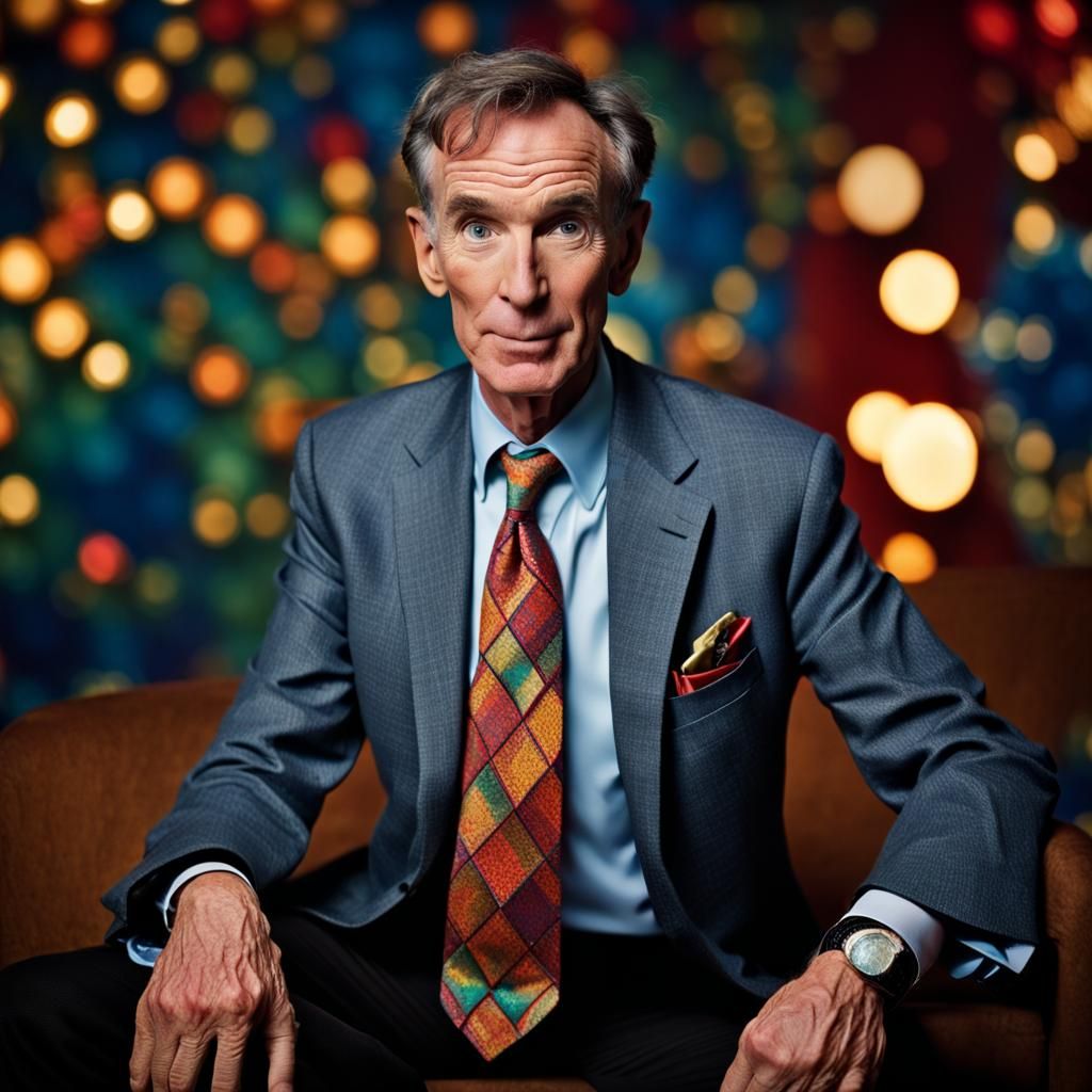 Photo of Bill Nye as as an "exotic dancer" - AI Generated Artwork ...