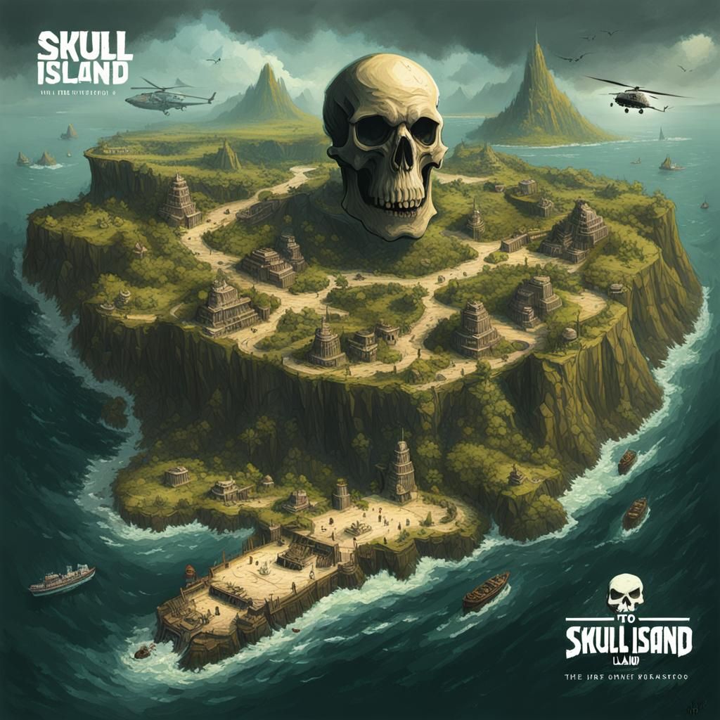 Map to Skull Island - AI Generated Artwork - NightCafe Creator