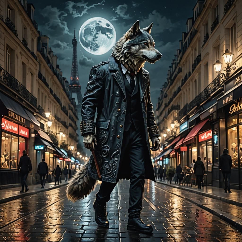 Werewolf in Paris - AI Generated Artwork - NightCafe Creator