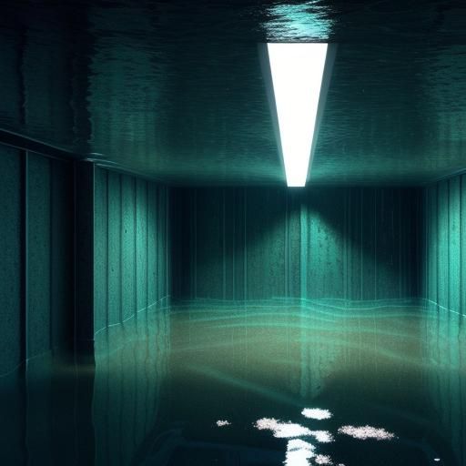Liminal Flooded Room - AI Generated Artwork - NightCafe Creator
