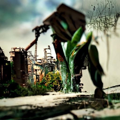 overgrown decay theme of an album cover with this word-art named ...