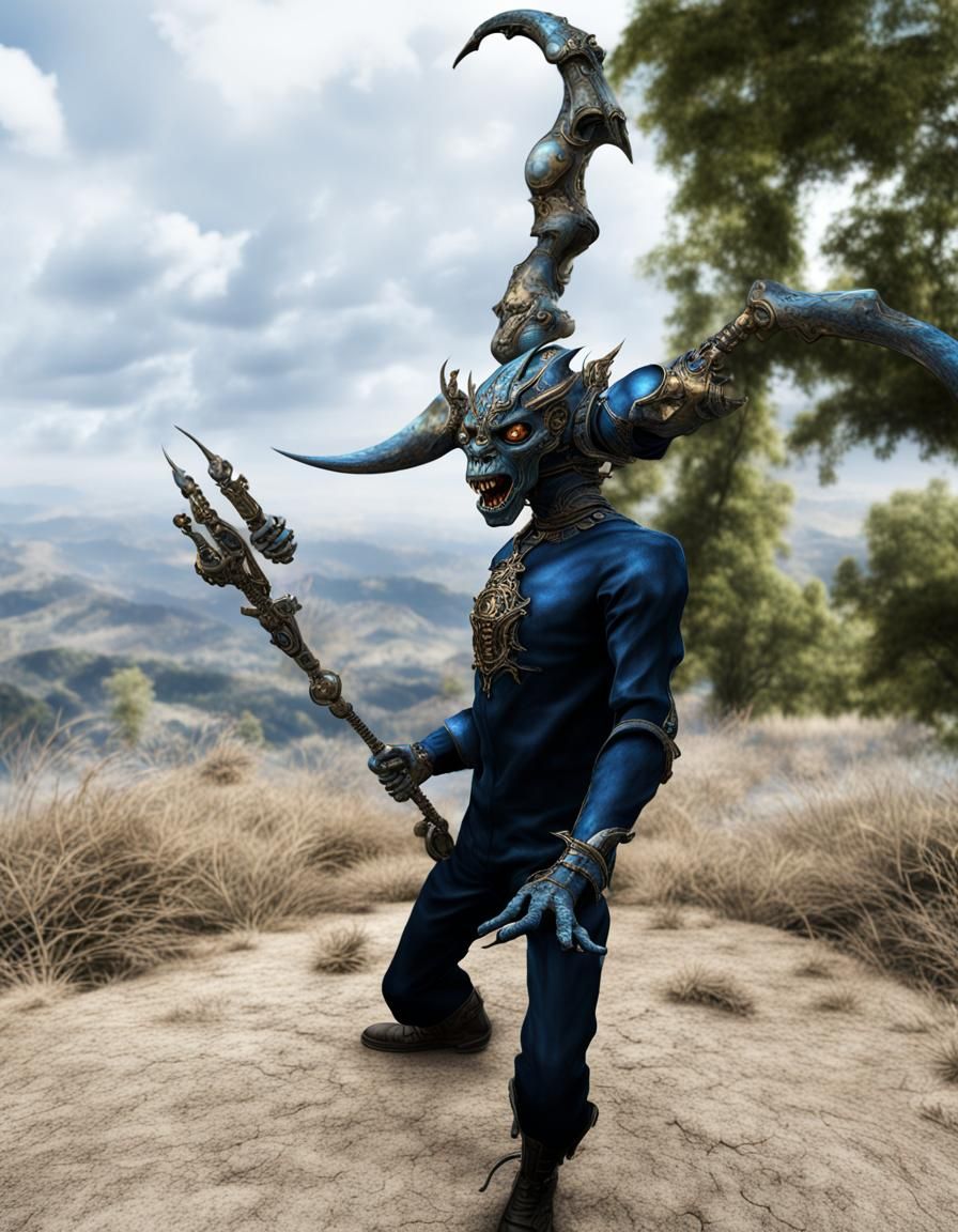 blue demons - AI Generated Artwork - NightCafe Creator