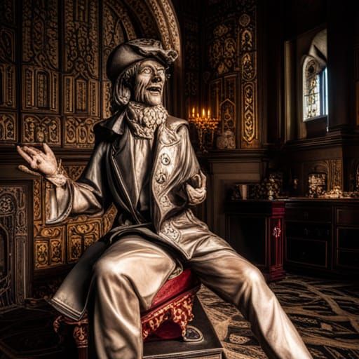 A holy fool. A Jester affected by divine madness intricate details, HDR ...