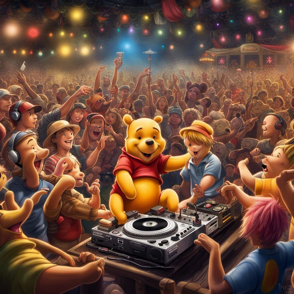 DJ Pooh - AI Generated Artwork - NightCafe Creator