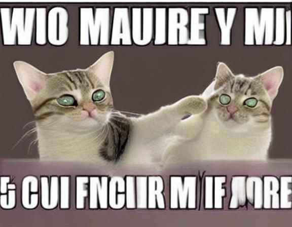 Funny cat meme : cat slapping another cat - AI Generated Artwork ...