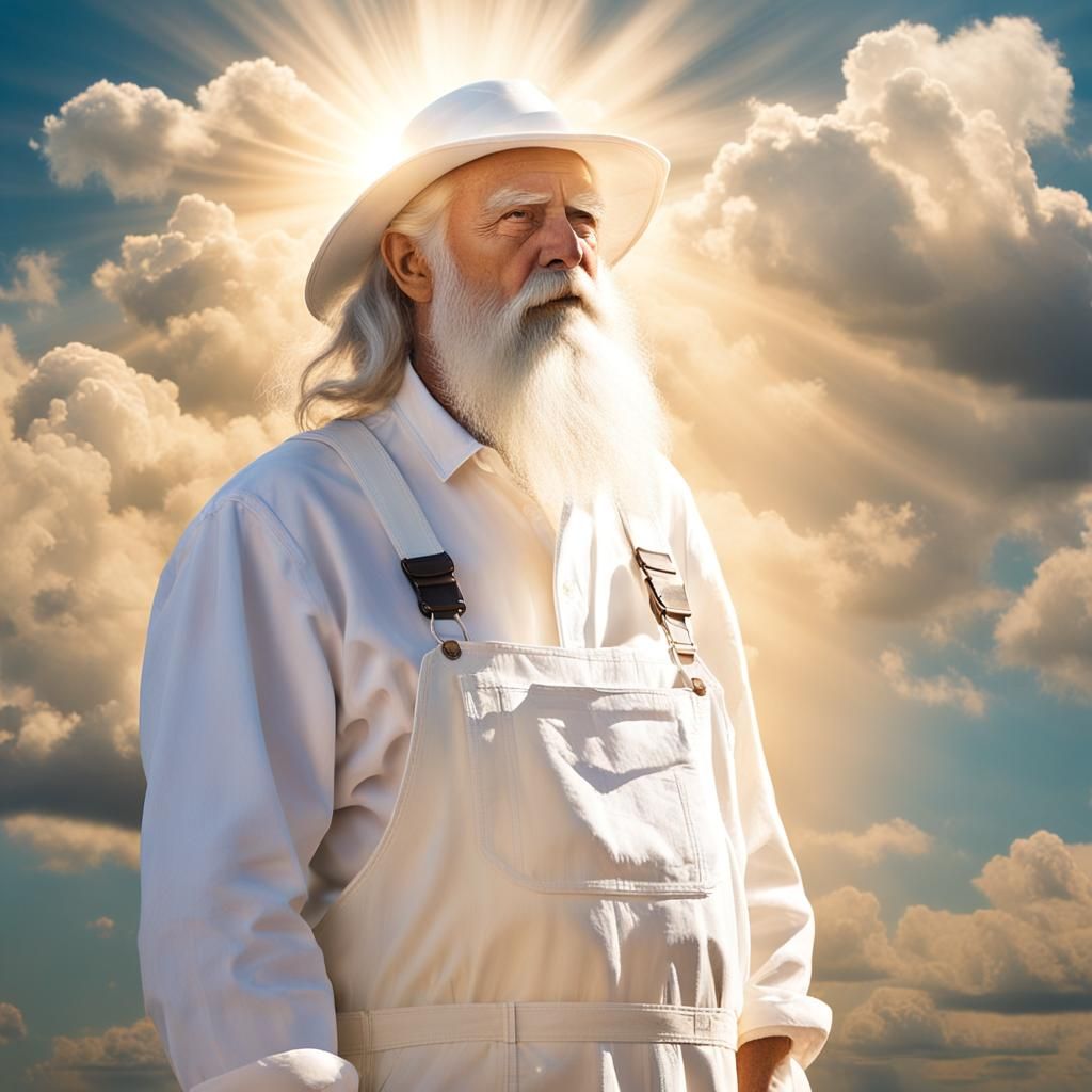 Divine Figure Radiates Heavenly Light in a Soft Fo... - AI Art