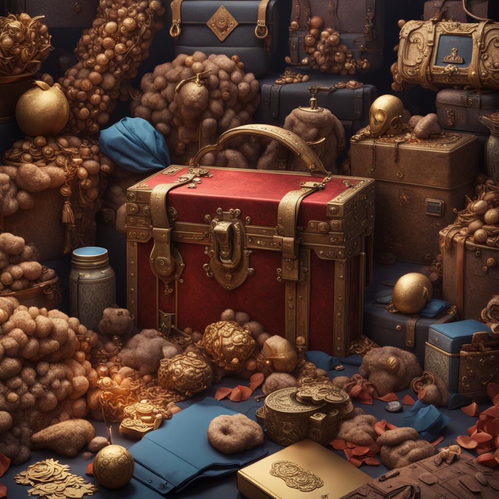 Massively overstuffed goody bag from the Oscars - AI Generated Artwork ...