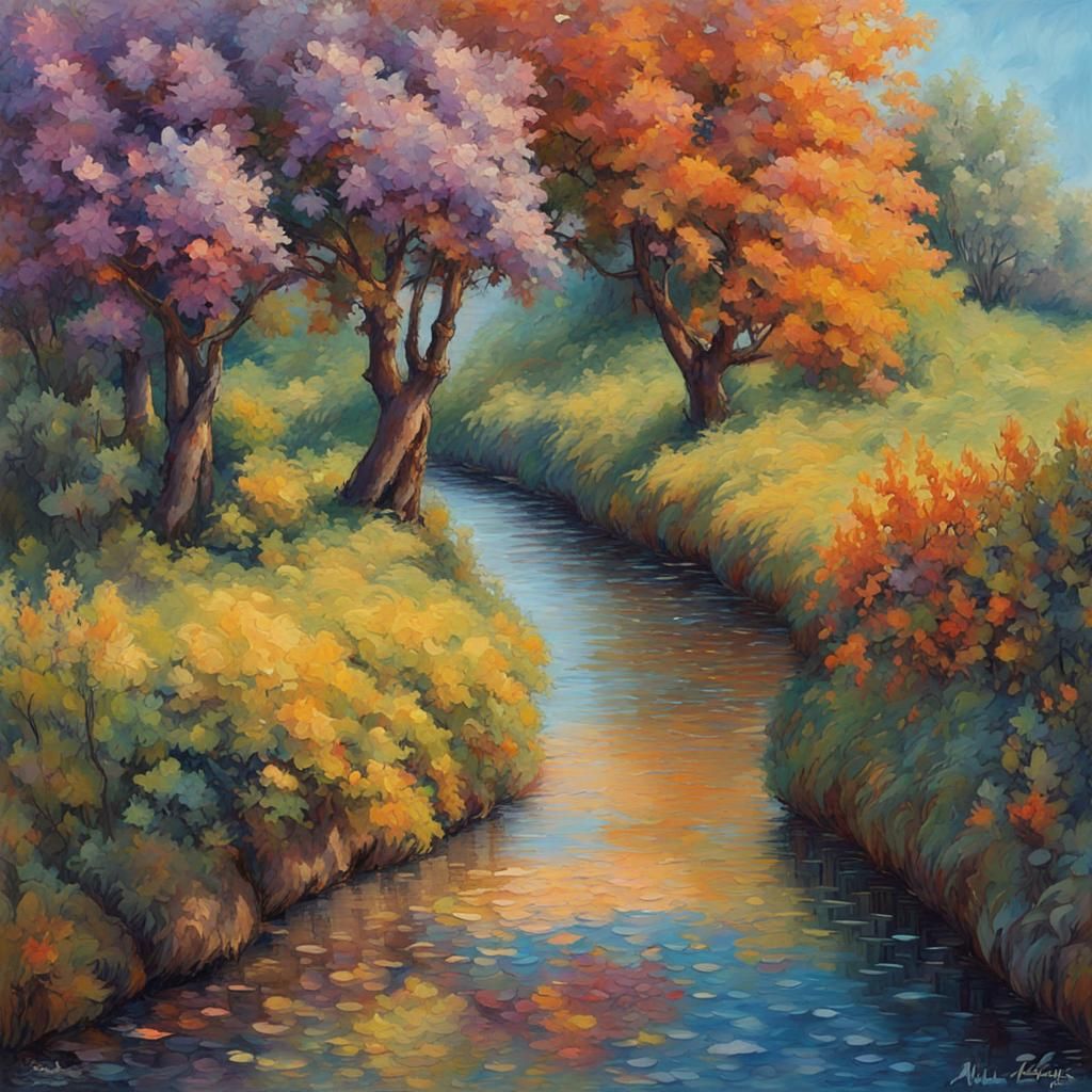 Beautiful scenery light at dawn watercolors 8k resolution concept art ...